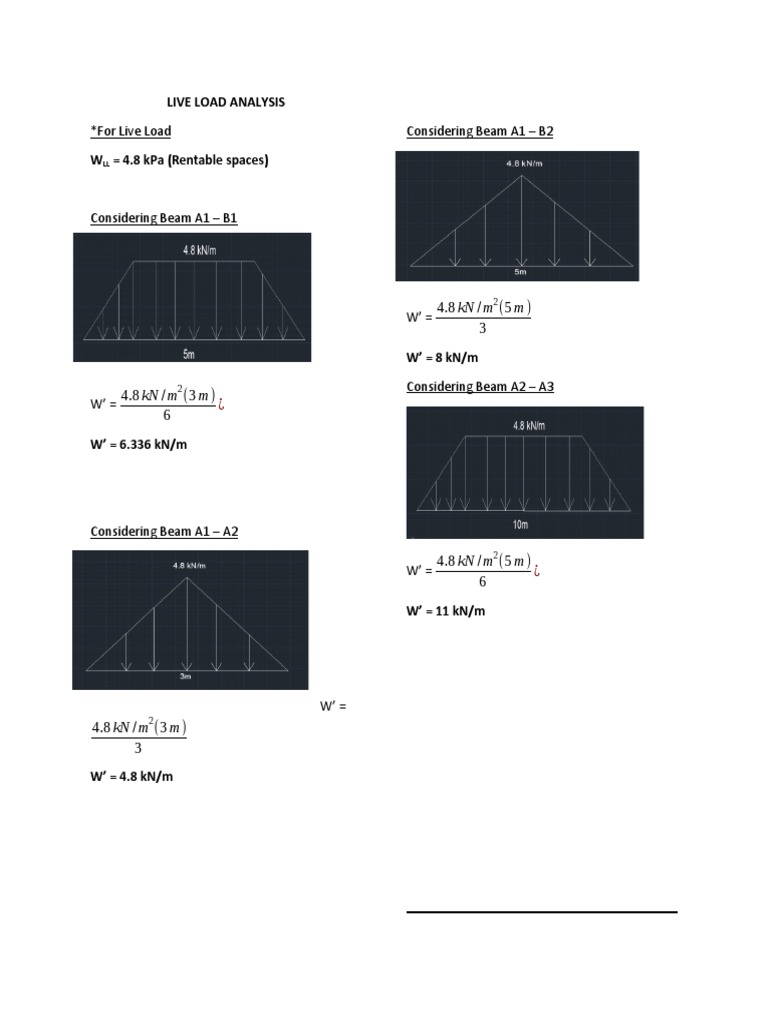 Live Load Analysis Eq | PDF