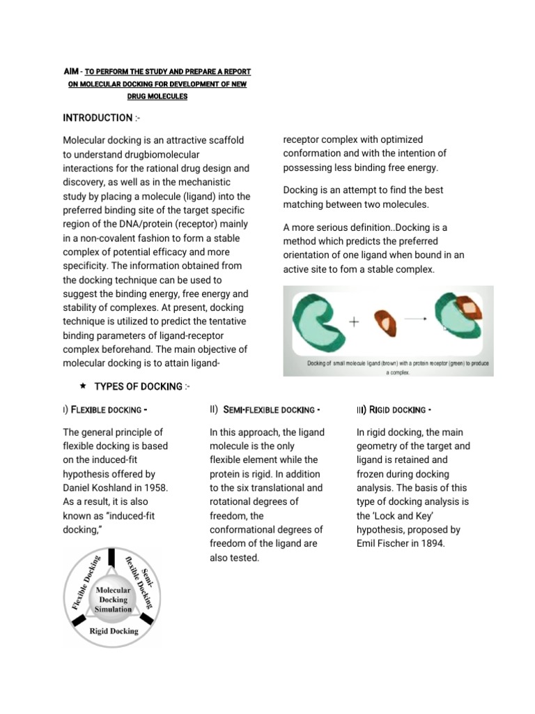 Molecular Docking | PDF