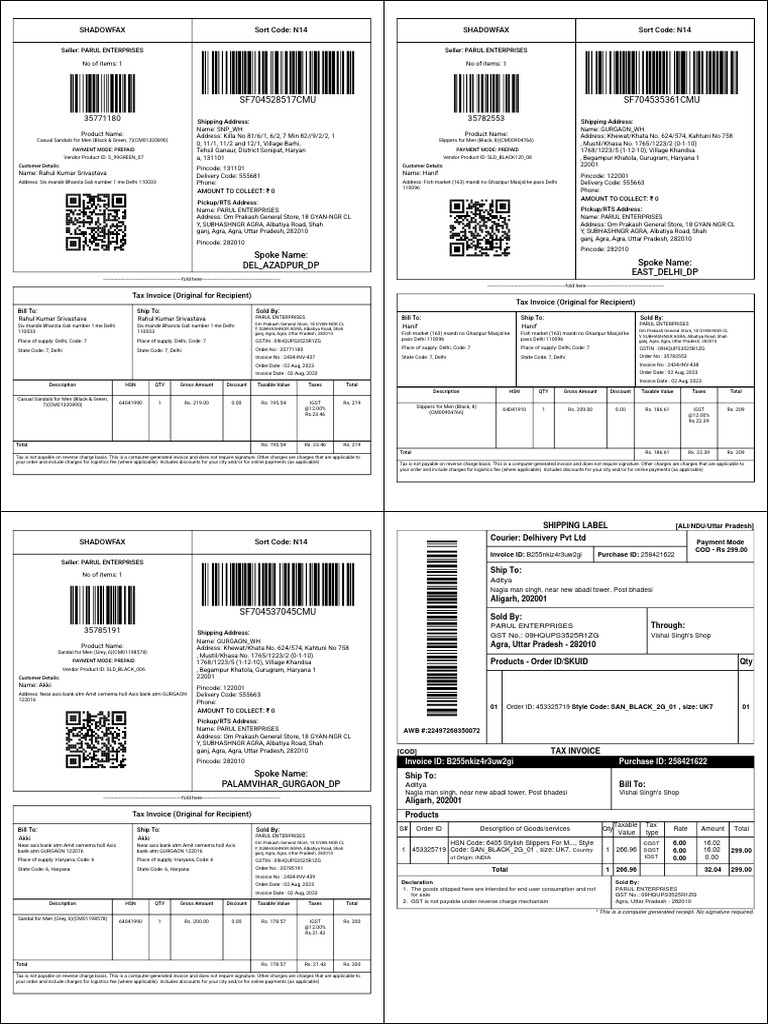 Orders Label-03-08-2023 (2 Files Merged) | PDF | Service Industries | Trade