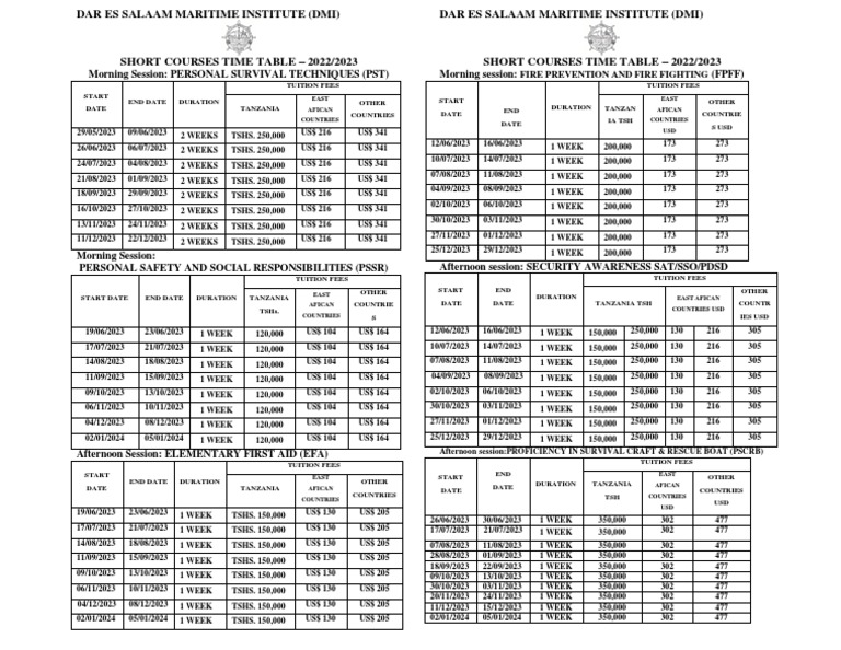 Time Table From July 2023 - 1692100873 | PDF