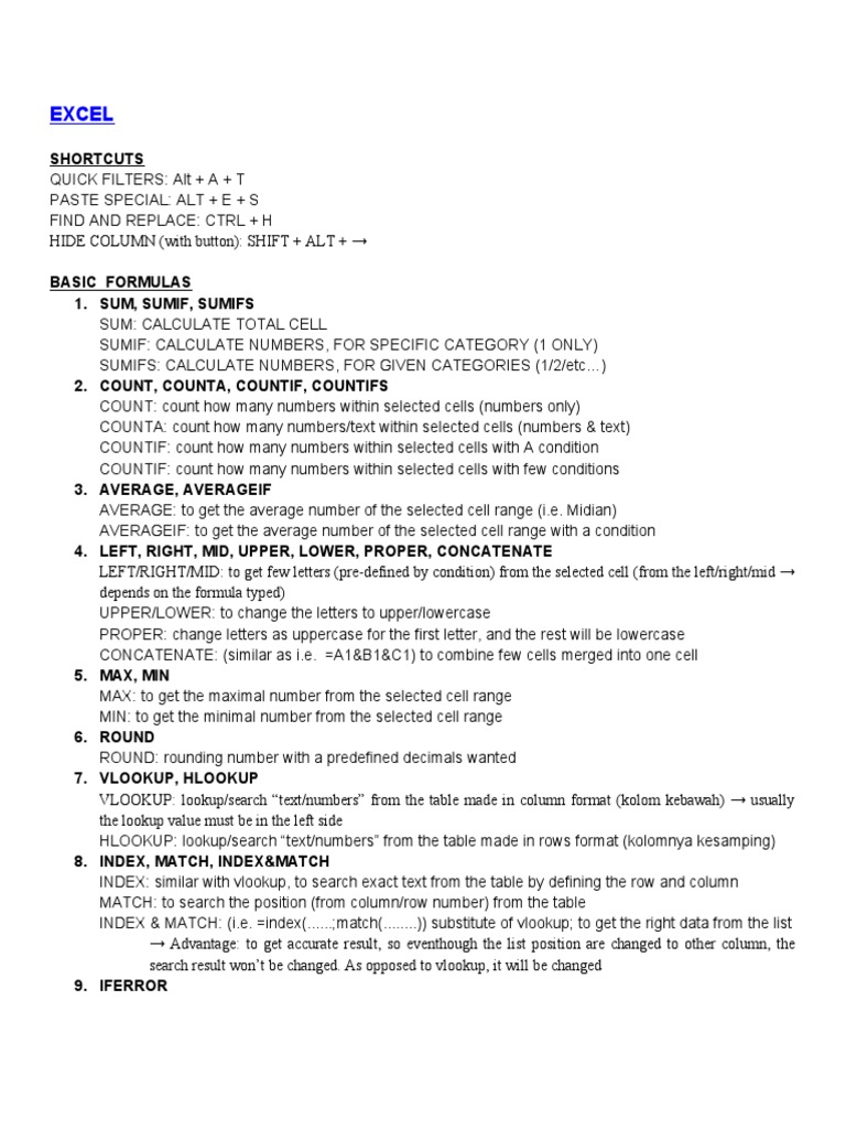 Basic Excel Notes | Download Free PDF | Net Present Value | Sensitivity ...