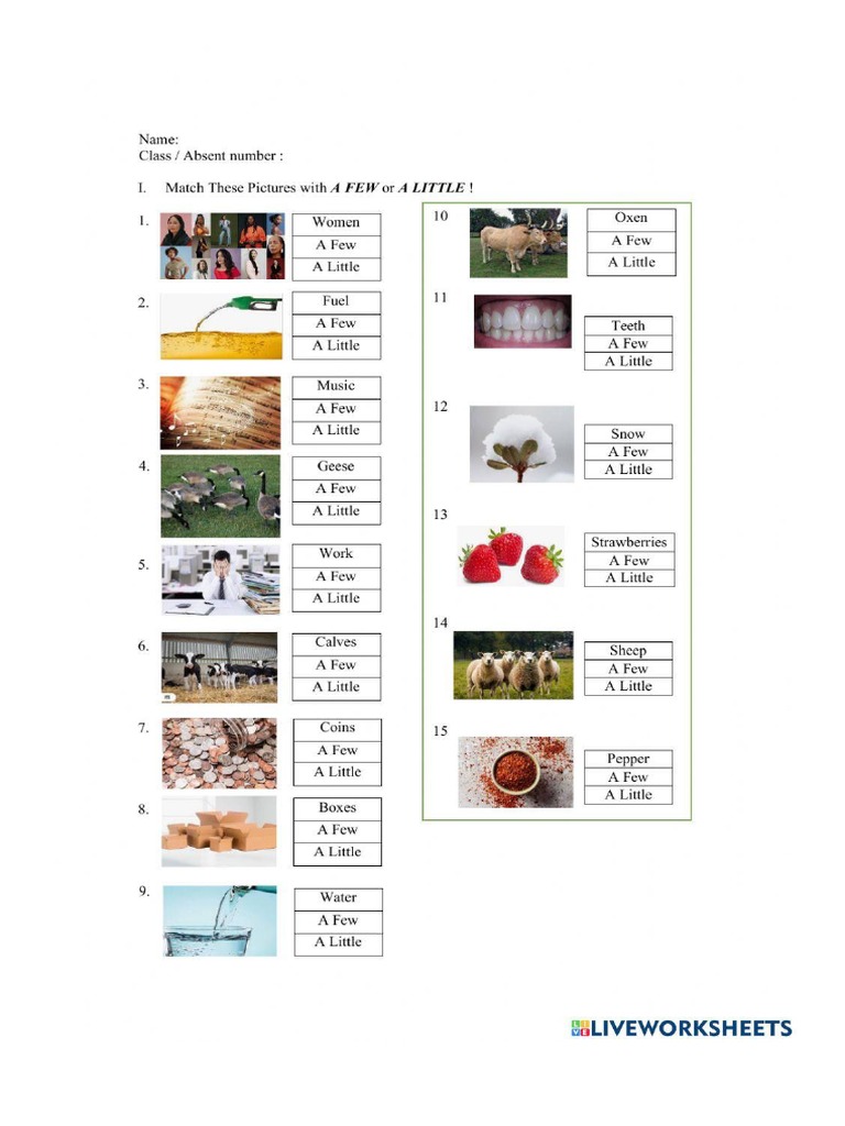 A Few A Little Practice | PDF