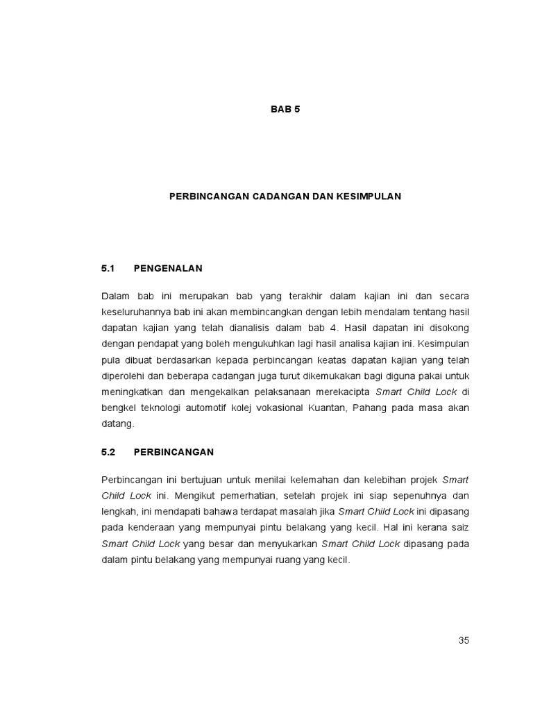 Contoh Bab 5 | PDF