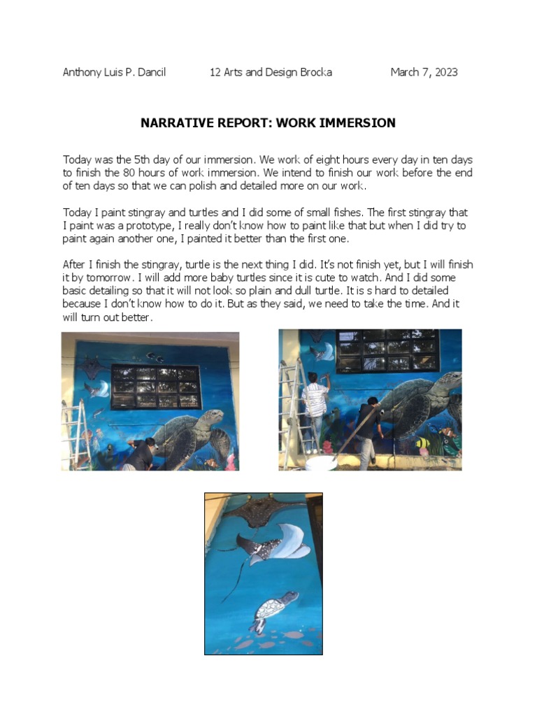 Narrative Report Day 5 | PDF