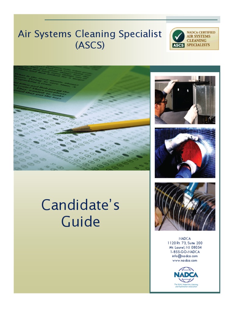 The ASCS Candidate Guide - Updated 2023 | PDF | Certification | Duct (Flow)