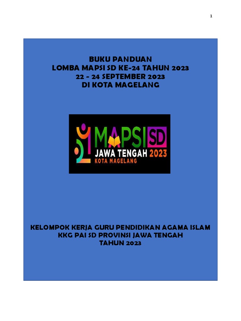 Buku Panduan Dan Juknis Mapsi TH 2023 | PDF