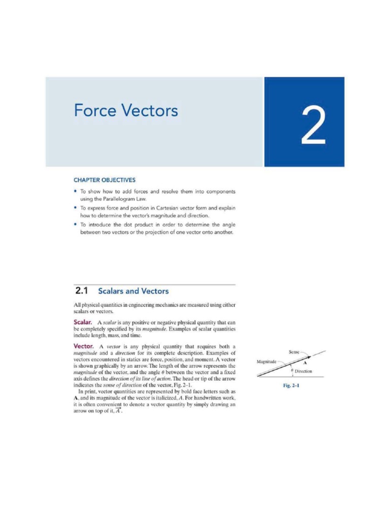 Chapter 2 -Hibbeler,R.C. Statitcs | PDF