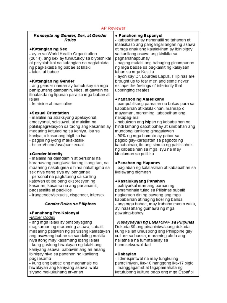 Grade 10 Ap Reviewer | PDF