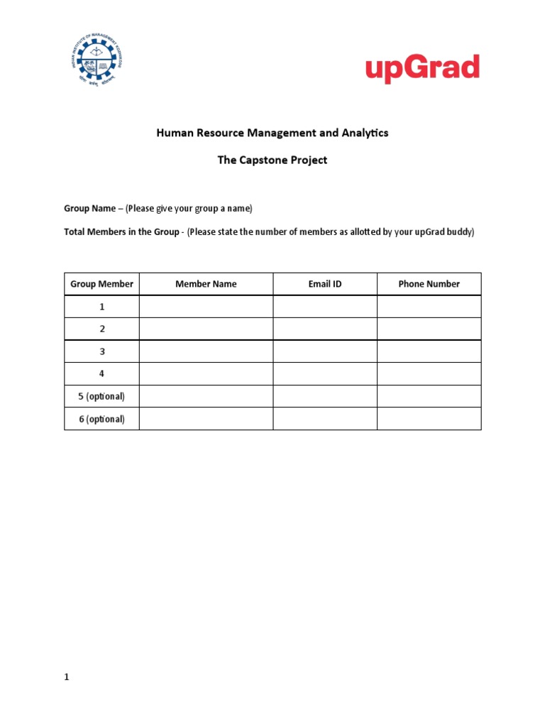 HR Analytics Capstone Project Guide | PDF | Teaching Methods & Materials