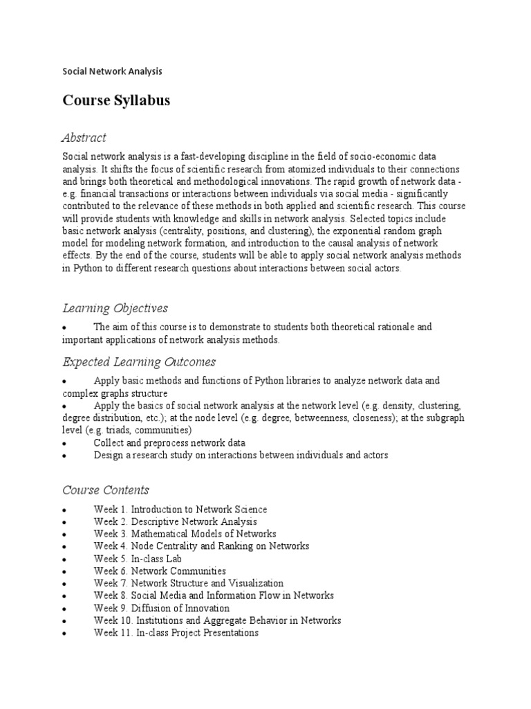 Social Network Analysis | PDF | Social Network | Analysis Social Network Analysis | PDF | Social Network | Analysis