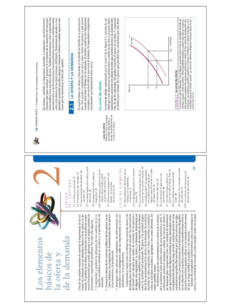 Pindyck & Rubinfeld (2009) - Oferta y Demanda - Cap. 2 | PDF