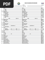 Teachers' Health Examination Card (CS Form 86) | PDF | Clinical ...