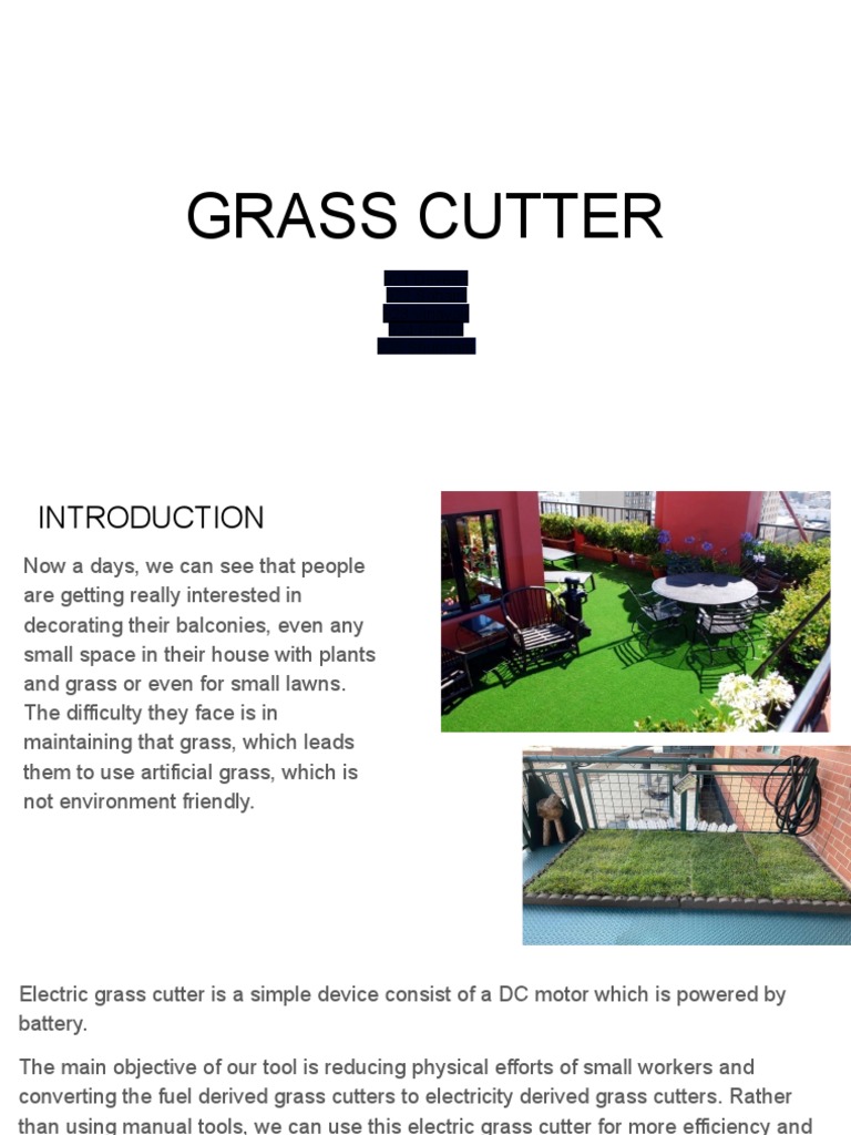 PBL Grass Cutter | PDF | Electric Motor | Lawn