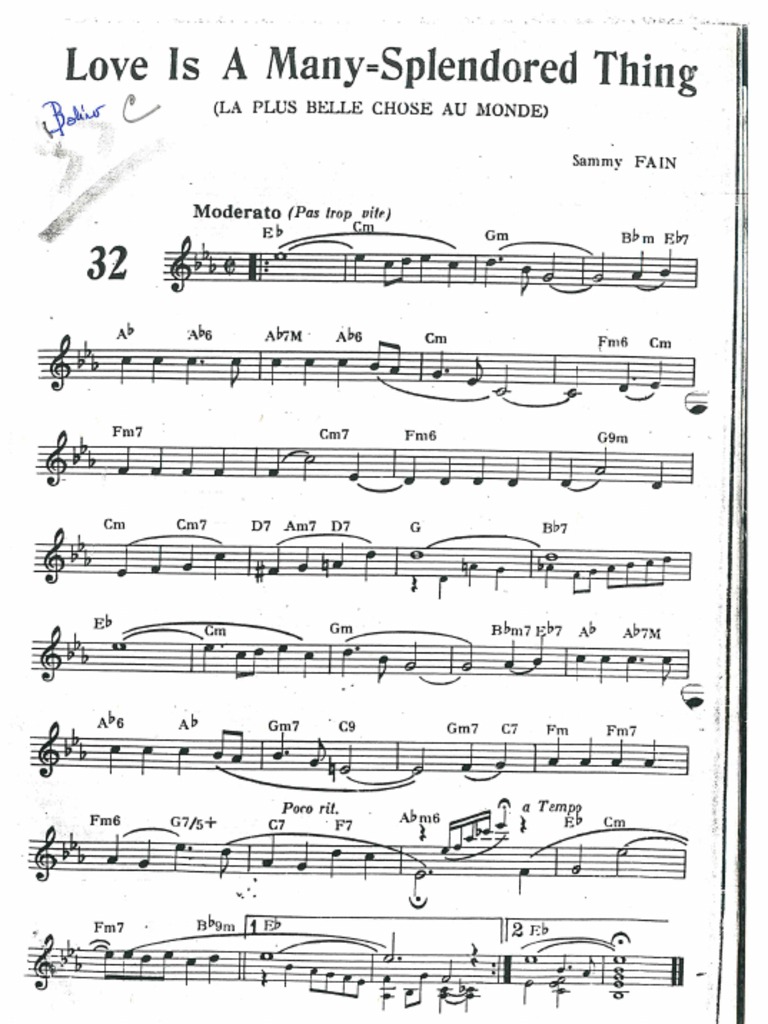 La Plus Belle Chose Au Monde | PDF