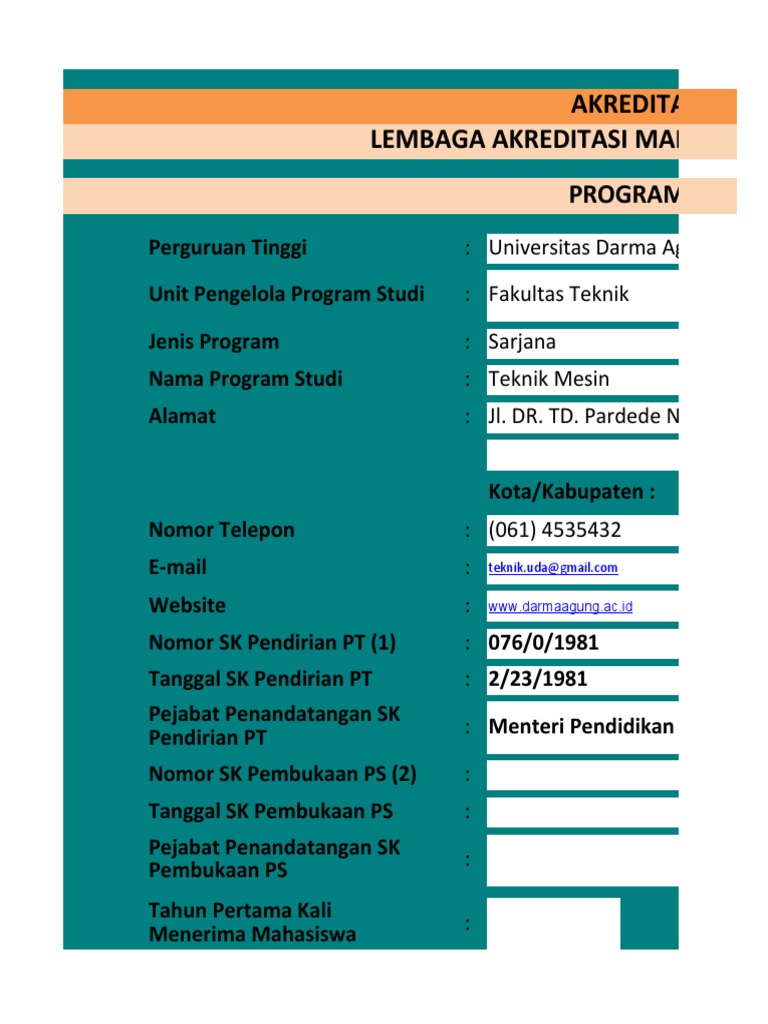 LKPS Teknik Mesin UDA | PDF