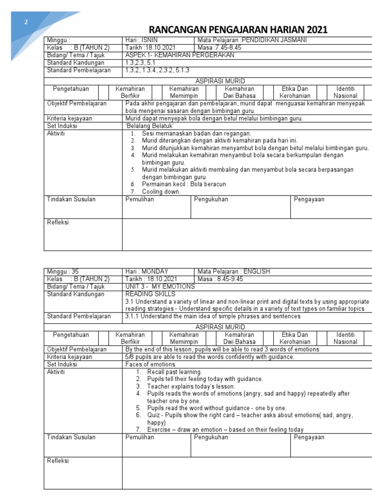 Print RPH | PDF | Sains & Matematika