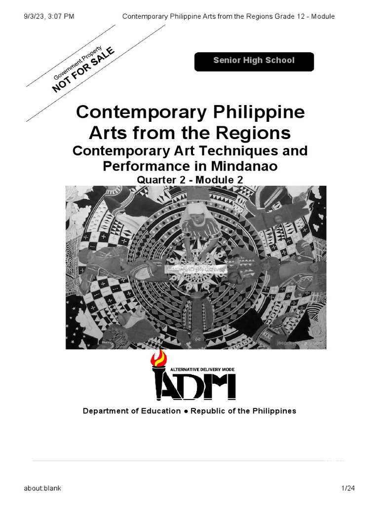 Contemporary Philippine Arts From The Regions Grade 12 - Module ...