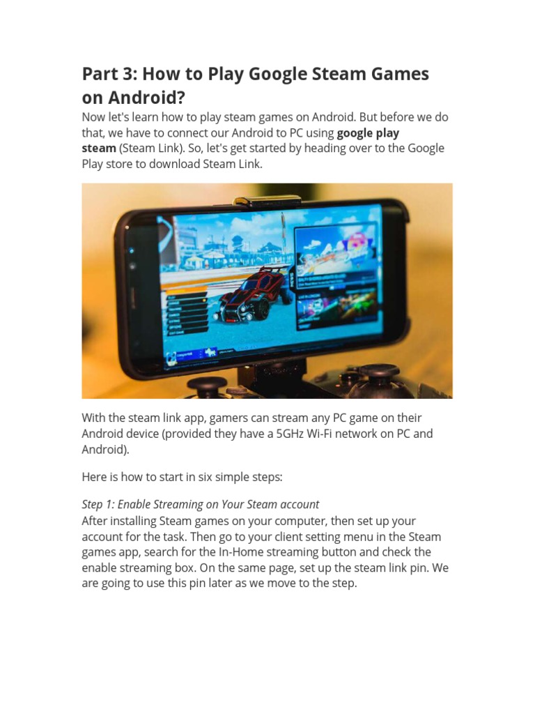 Steam Part2 | PDF | Android (Operating System) | Google Play