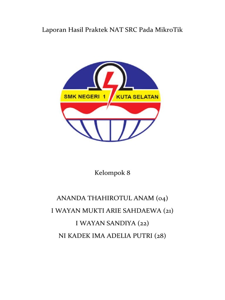 Laporan Konfigurasi Nat Dan SRC | PDF | Komputer Laporan Konfigurasi Nat Dan SRC | PDF | Komputer