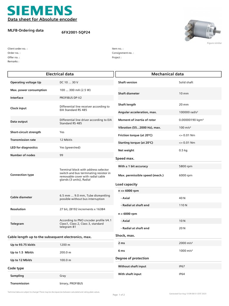 6FX2001-5QP24 Datasheet en | PDF | Electromagnetism | Electrical Engineering