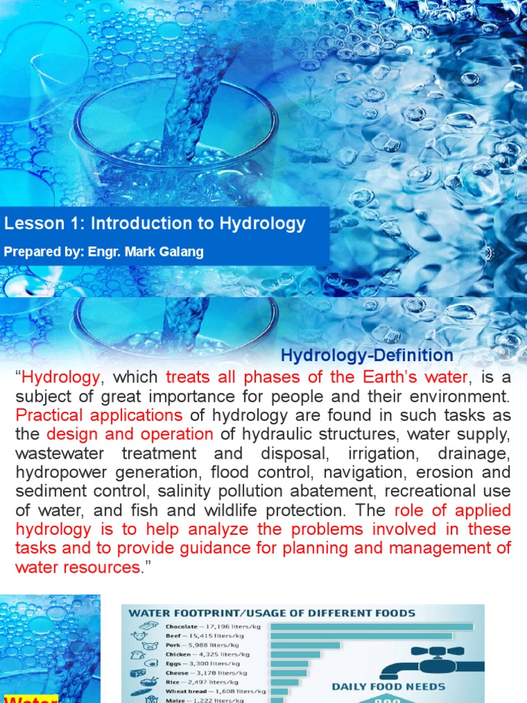 Lesson 1 | PDF | Hydrology | Water