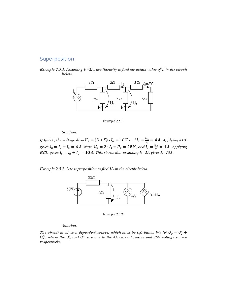 Sp Dc Superposition Pdf Electrical Network Series And Parallel