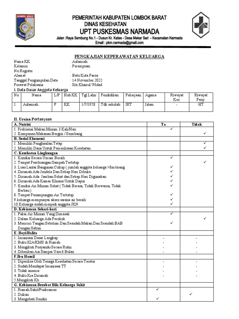 Format PHN Depan - Terbaru 2022 | PDF