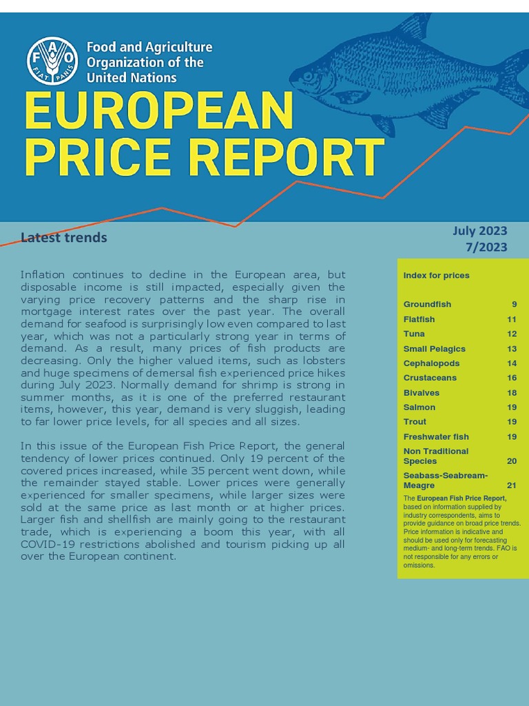 European Fish Price Report - July 2023 | PDF