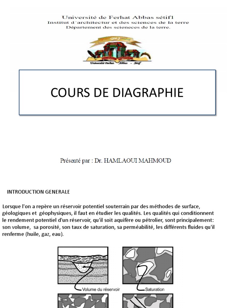 Coursde Diagraphie L3 M1 Geo 21 | PDF | Forage | Chlorure de sodium