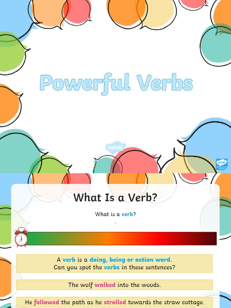 Powerful-Verbs-Powerpoint Claire | PDF