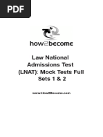 LNAT 2010 Practice Paper Mark Scheme | PDF