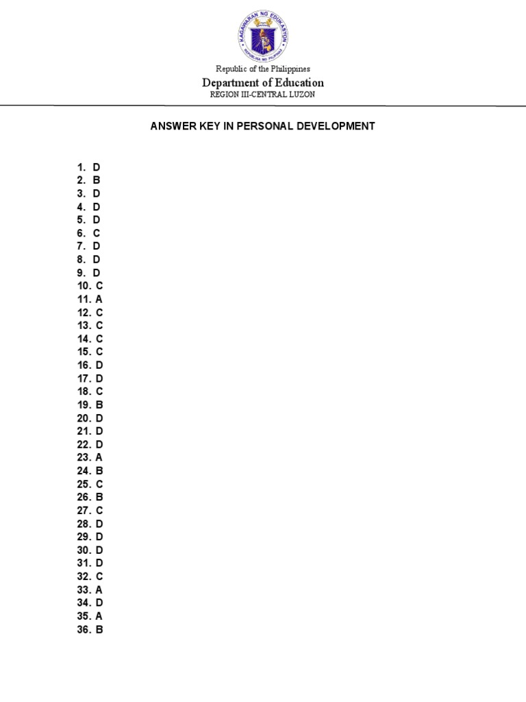 Answer Key | PDF | Travel