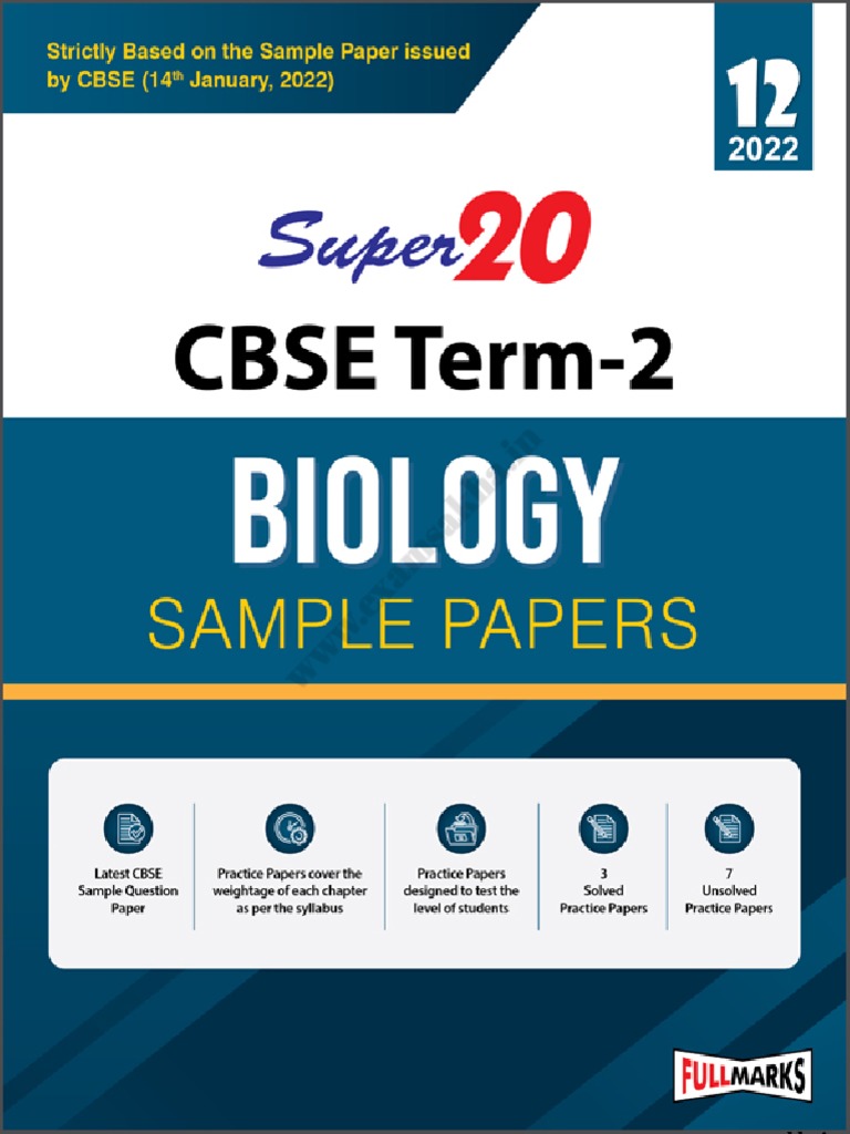 Biology Super 20 Sample Papers Term 2 Class 12 WWW.examSAKHA.in.PDF (1 ...