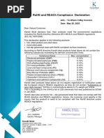 EU REACH SVHC - Declaration Template - English | PDF | Finance & Money ...