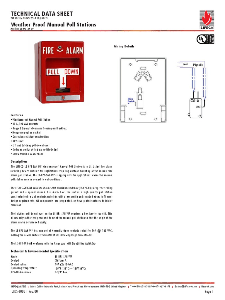 Weather Proof Manual Pull Stations | PDF