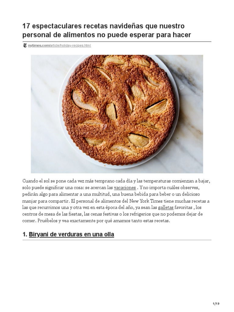 Recetas Navideñas Espectaculares | PDF | Preparación de comida y bebida ...