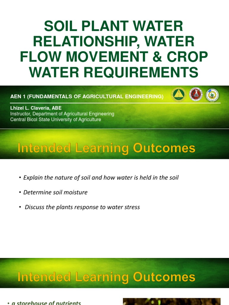 5a.-Soil-and-Water-Rel-Water-Flow-Movement-_-CWR | PDF