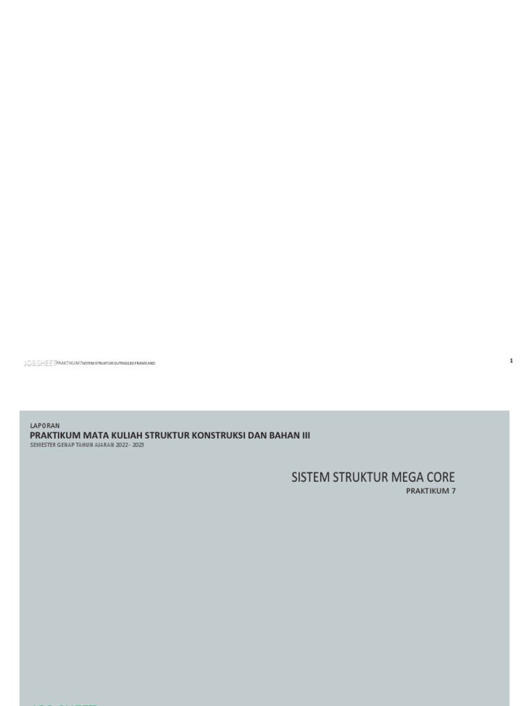 Mega Core: Sistem Struktur Bangunan Tinggi | PDF
