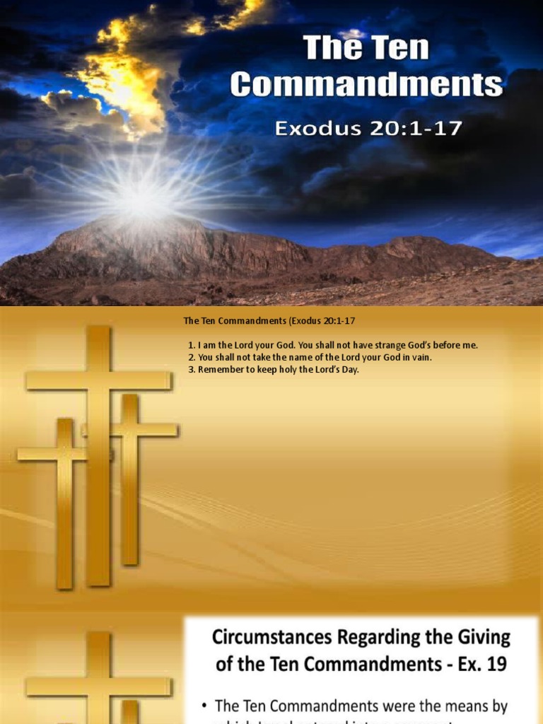 Ten Commandments | PDF