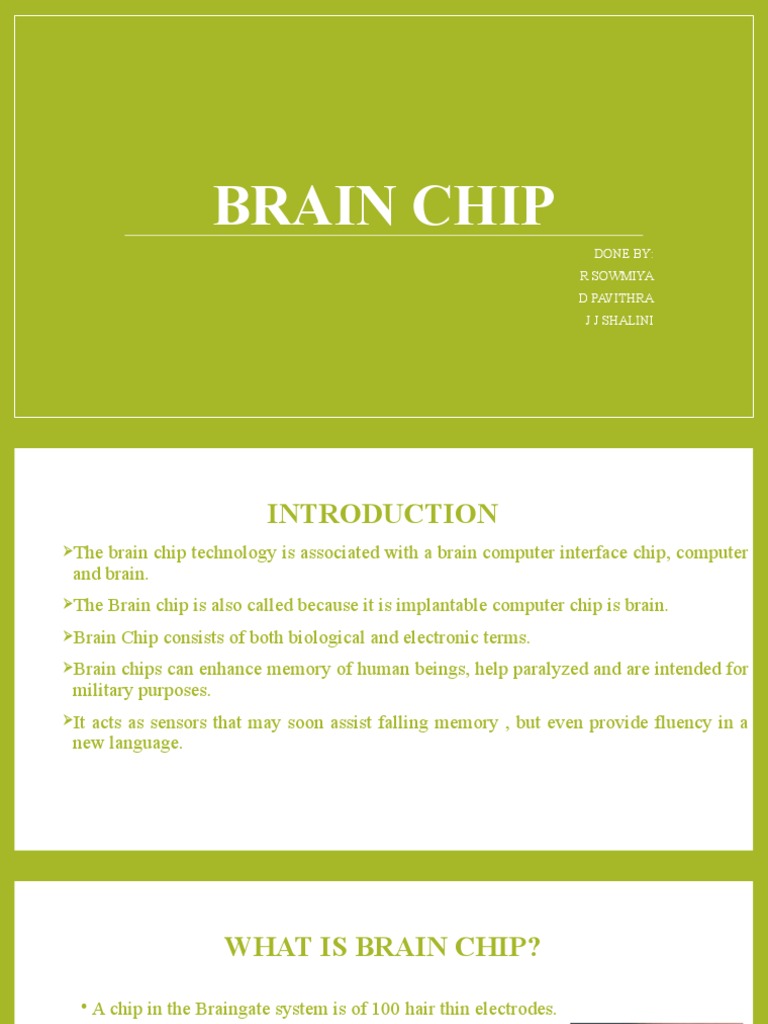 Brain Chip | PDF | Brain | Neuroscience
