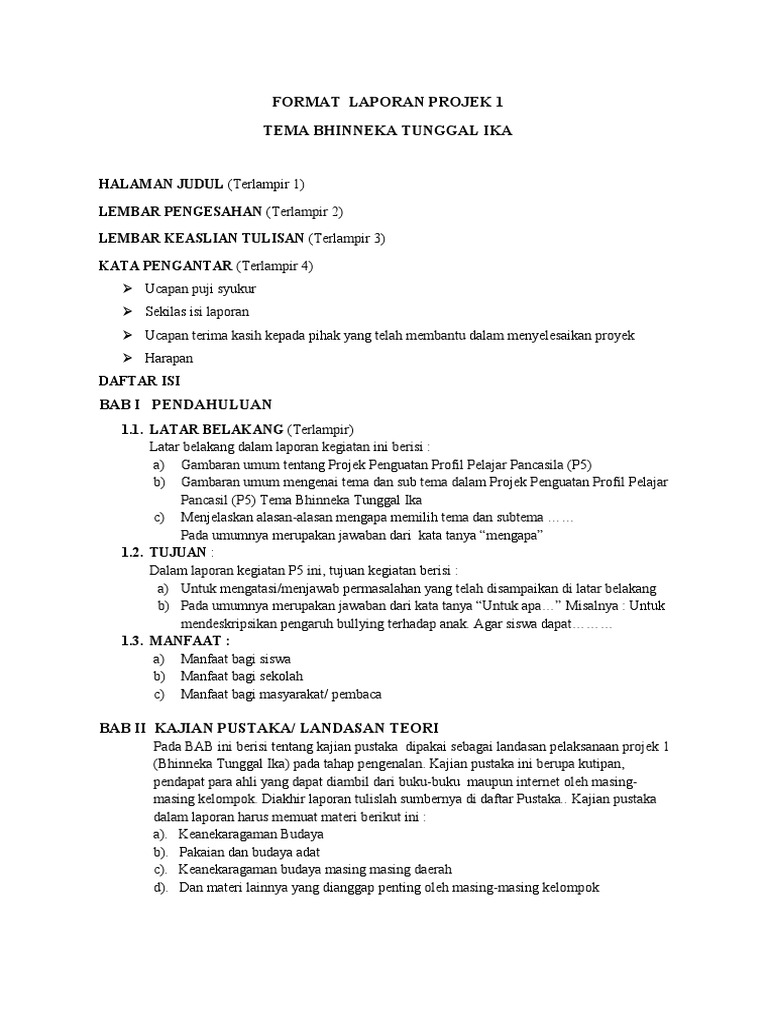 Juknis Laporan Projek P5 | PDF | Karier & Perkembangan