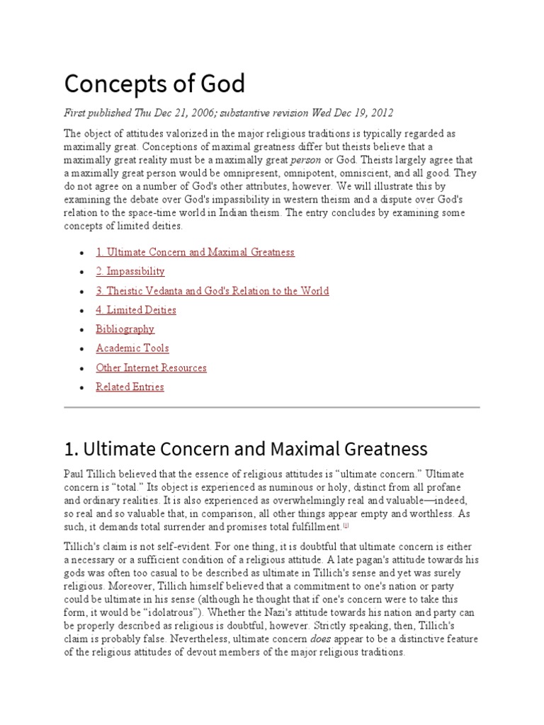 Concepts of God | PDF | Brahman | Advaita Vedanta