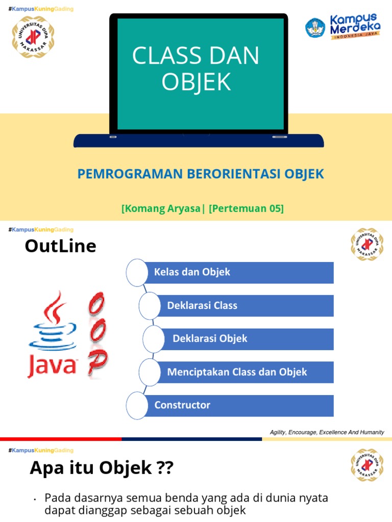 Pertemuan 05 Pemrograman Berorientasi Objek | PDF