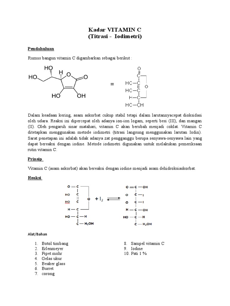 05 - AMAMI - 1 - Kadar VITAMIN C | PDF