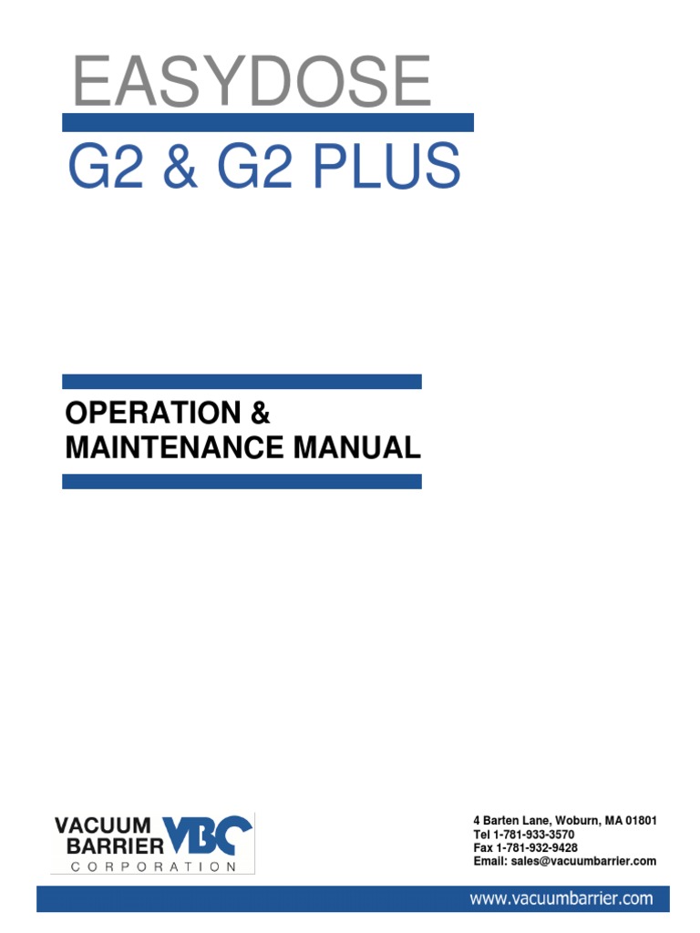 EasyDose G2 & G2 Plus Manual | PDF