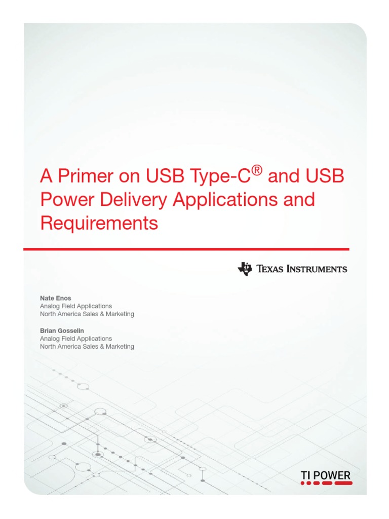 Primer On Usb C and PD | PDF | Usb | Manufactured Goods
