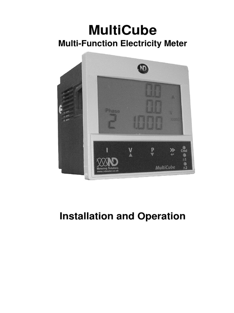 Northern MultiCube 400 Ammeter - Manual | PDF | Physical Quantities ...
