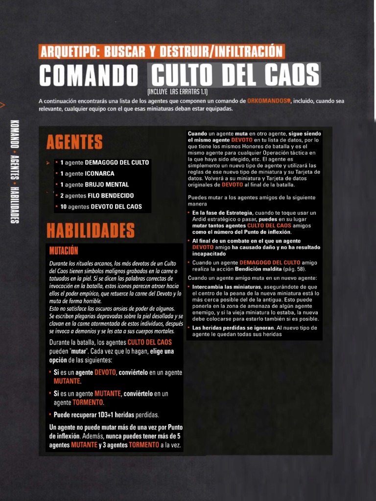 Culto Del Caos | PDF
