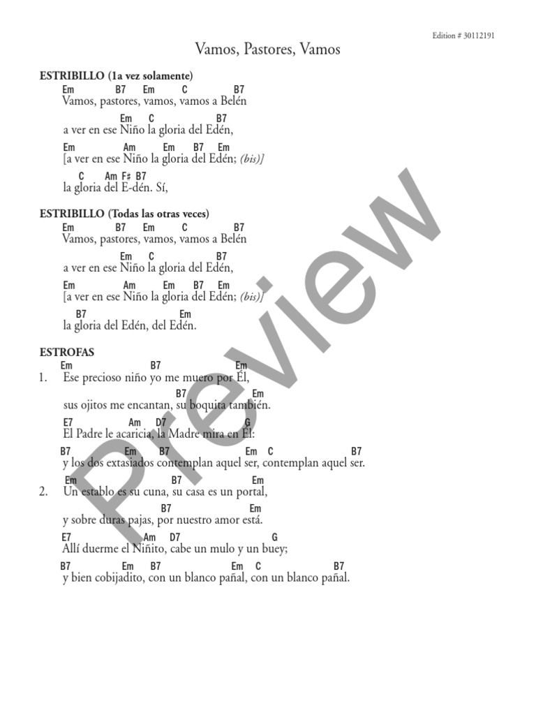 Preview: Vamos, Pastores, Vamos | PDF