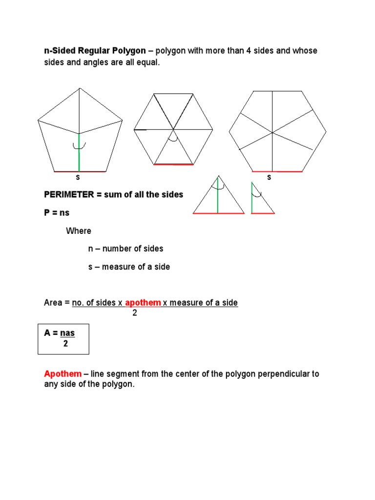 N-Sided Regular Polygon | PDF | Science & Mathematics